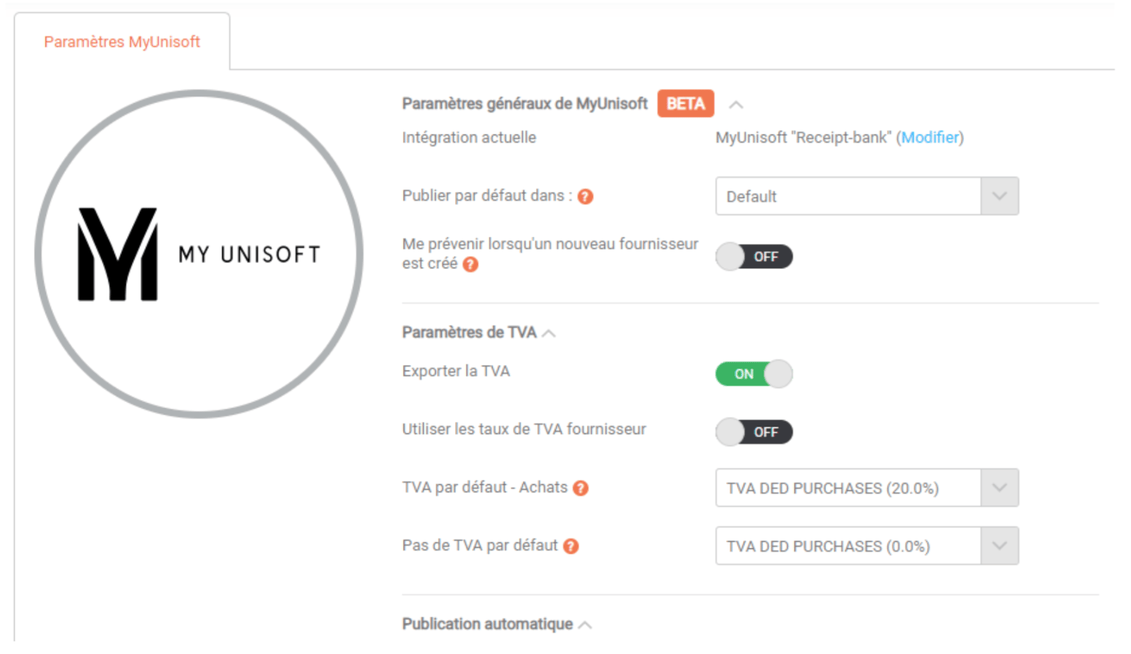Comment connecter Dext à MyUnisoft Production Comptable et Fiscale